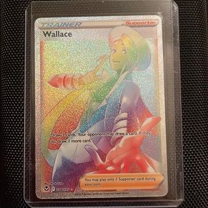 Pokemon | Toys | Wallace Secret Rare Trainer Card Silver Tempest 2895 ...